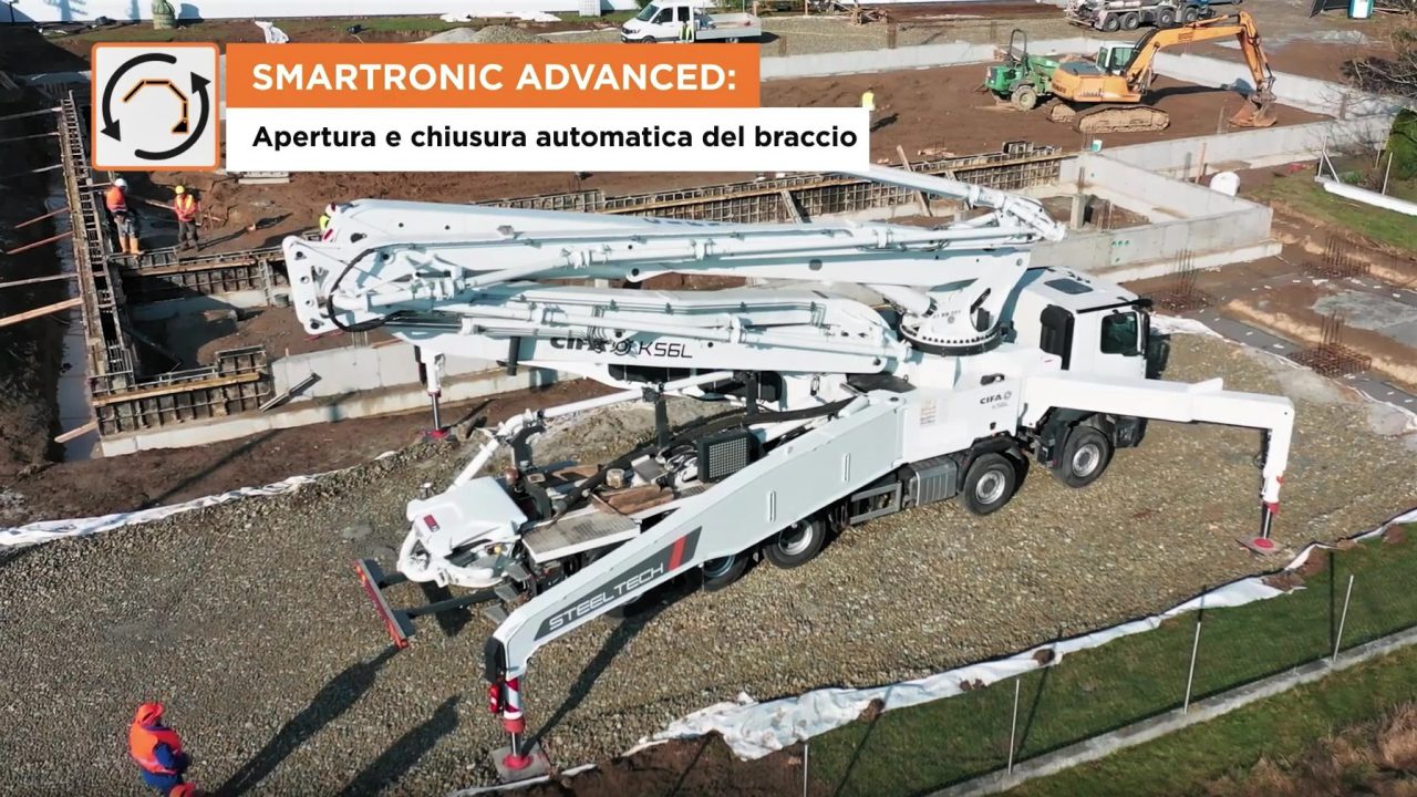 CIFA, la nuova Steeltech K56L nel range fra 50 e 60 metri | e-construction