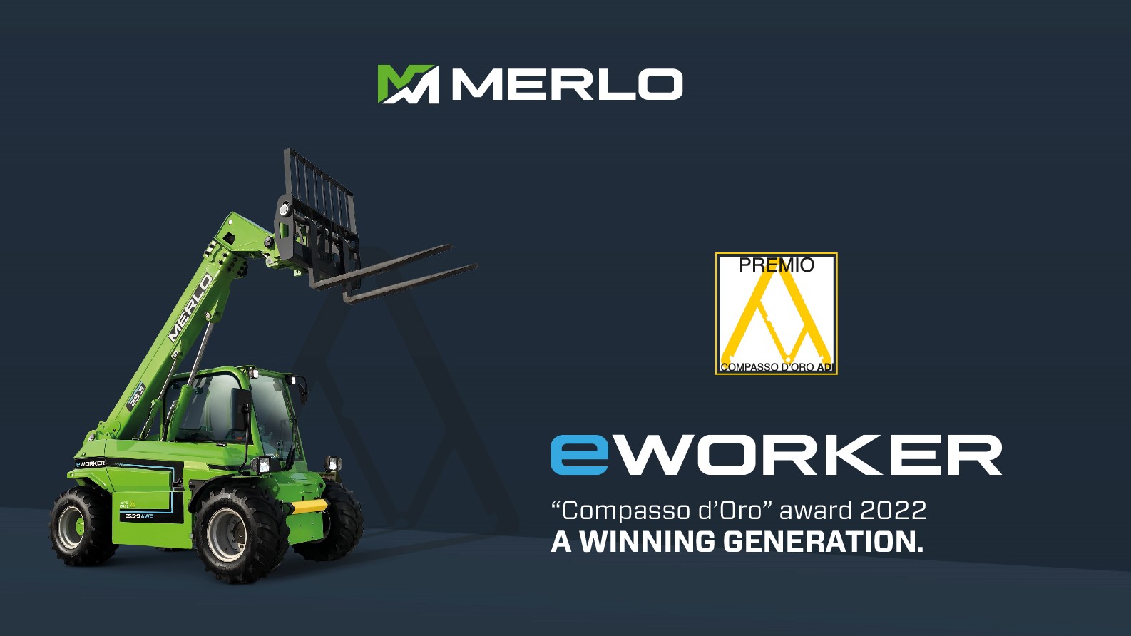 Merlo e-Worker, vince il "Compasso d'Oro ADI 2022" | e-construction