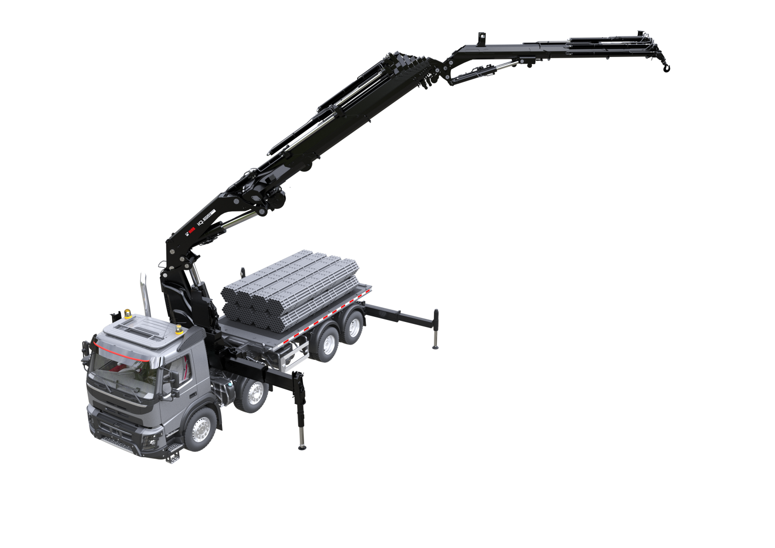 Hiab iQ.958 HiPro, la nuova gru 90 tm per carichi pesanti | e-construction