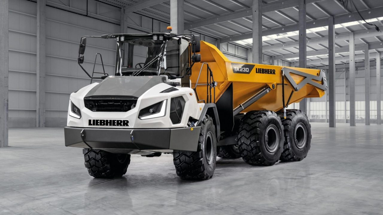 Liebherr TA 230, in campo a Steinexpo | e-construction