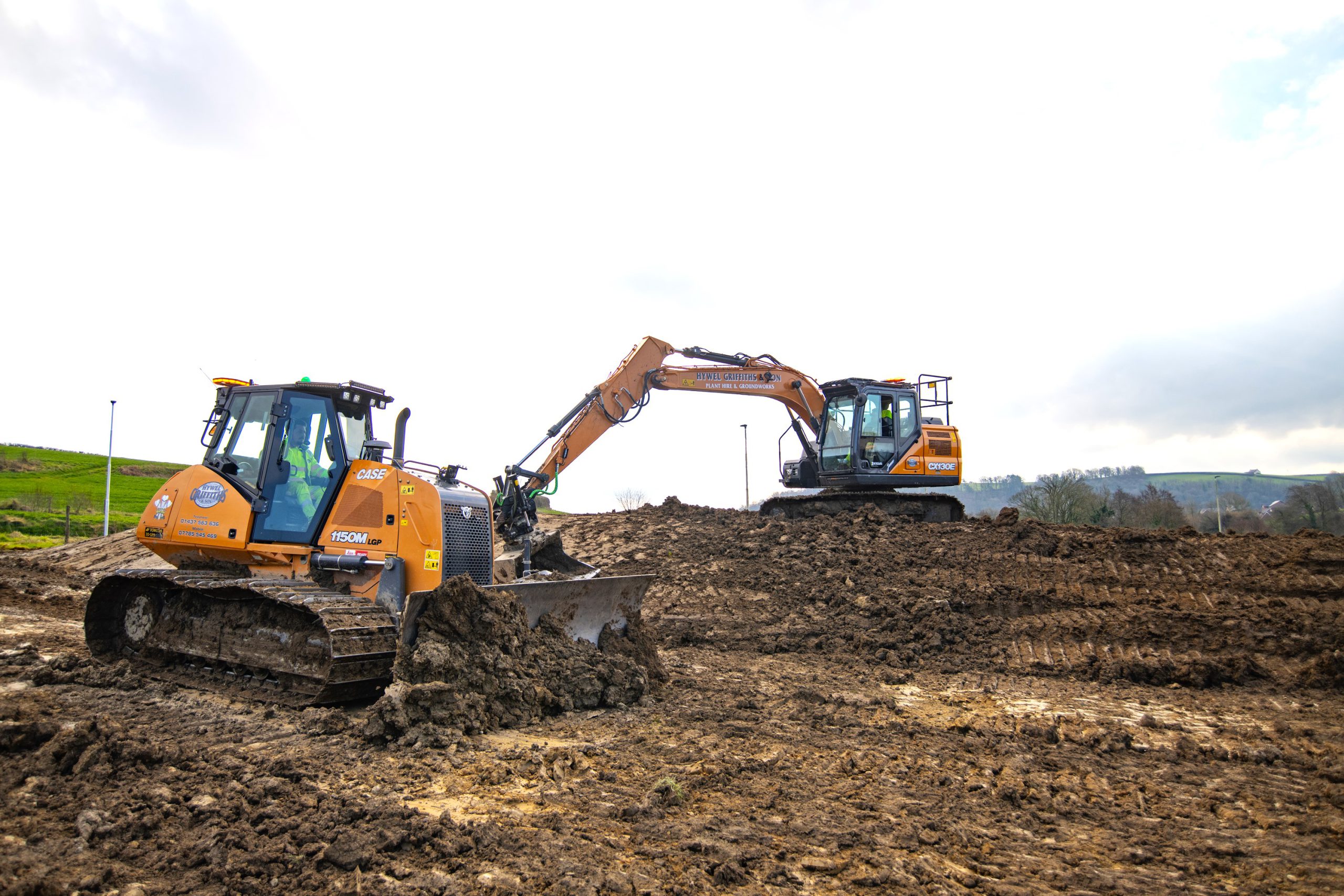CASE CE ha fornito i nuovi escavatori a Hywel Griffiths Plant Hire