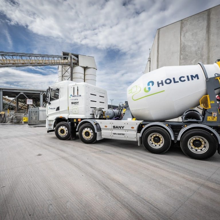 SANY e Holcim in Australia con la prima betoniera 100% elettrica
