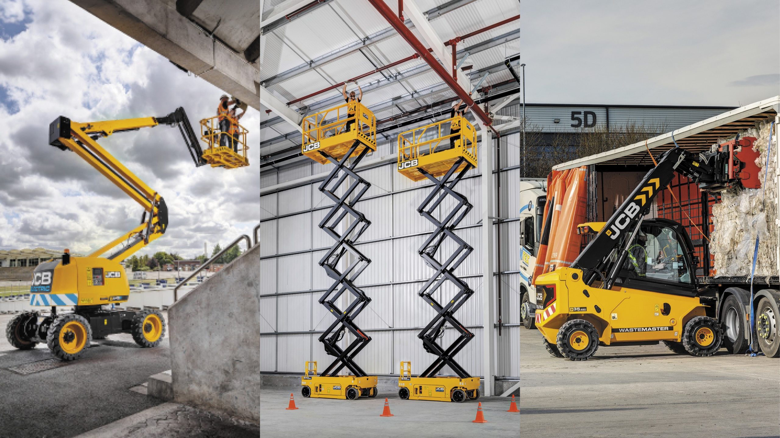 JCB espone al GIS con EA Group ed i prodotti da sollevamento